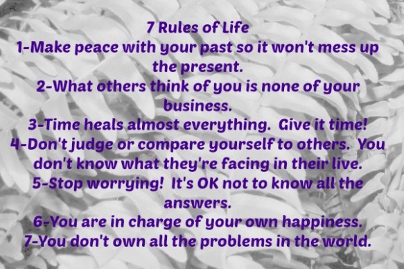 7 Rules For Life | A Satisfied Spirit