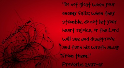 Quit Gloating | A Satisfied Spirit